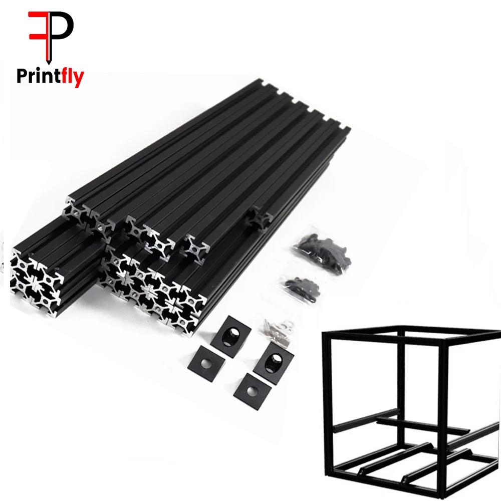 3DPrinter Parts Baiozraw Misumi Extrusion Frame Kit 250/300/350mmBlack ...