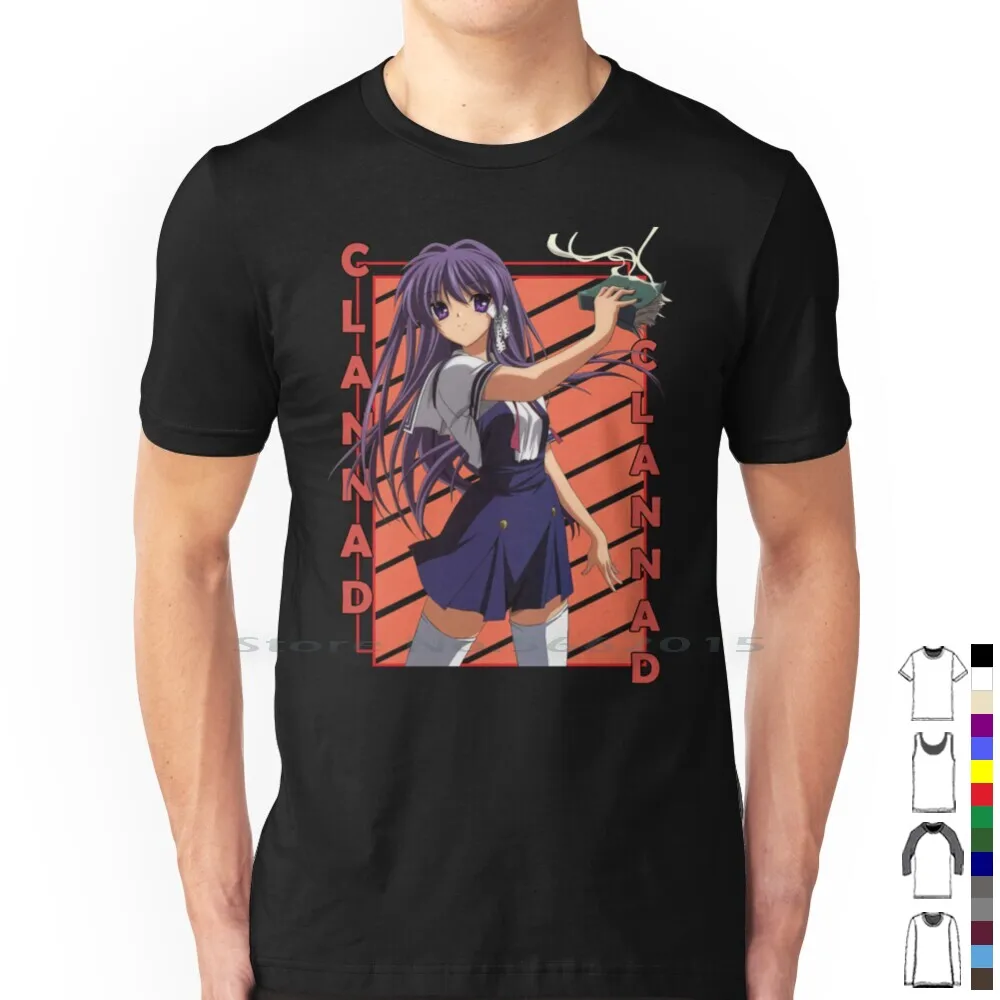 Kyou-Fujibayashi-Clannad-Kuranado-Color-Stripe-Design-T-Shirt-100 ...