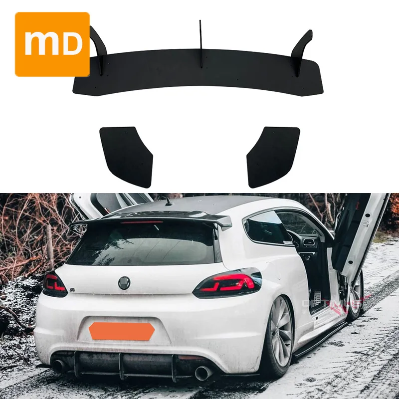 Black-Rear-Bumper-Diffuser-Splitter-Spoiler-Lip-For-Volkswagen-VW ...