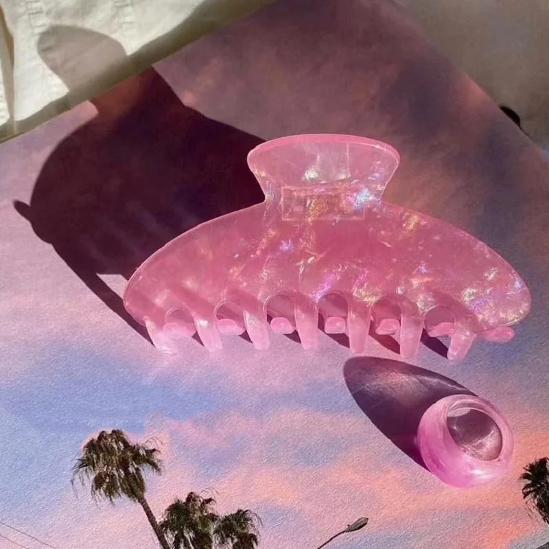 Jewelry Headwear | Pink Hair Claw | Y2k Claw Clip | Hair Clip - Color ...