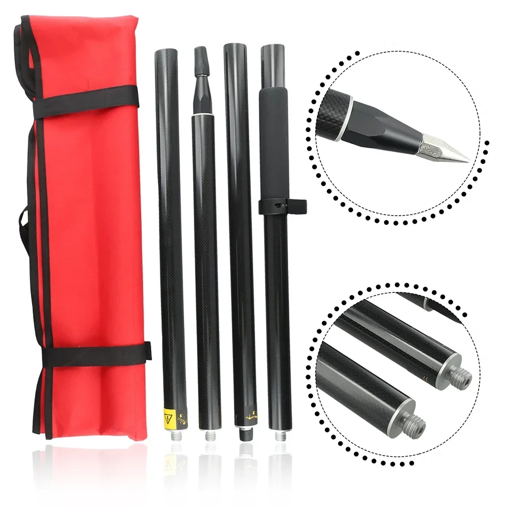 4Pcs-GPS-Telescopic-Pole-For-Precise-Measurement-2M-Length-Survey-Pole ...