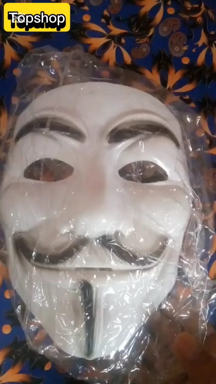 Hacker mask Vendetta Mask for Halloween Cosplay Masquerade Party ...