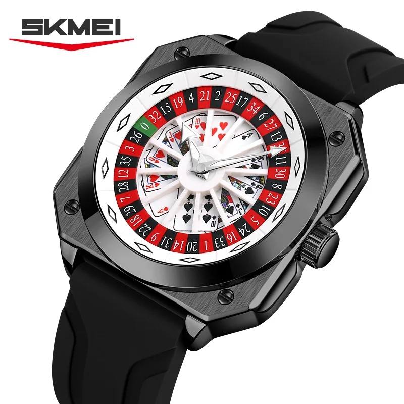 Skmei 9379 Fashion Brand Luxury Original Rotating Dial Sports Roulette ...