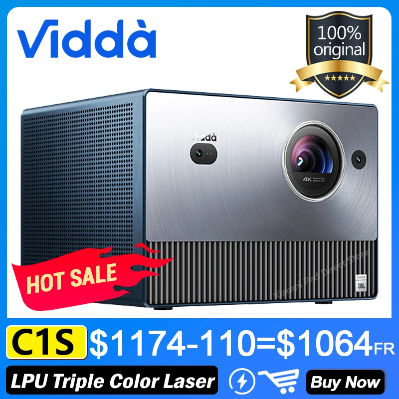 Vidda-C1S-4K-Projector-Triple-Laser-3D-Projector-MEMC-HDR-3840x2160-Video-Beamer-240Hz-1600Ansi ...