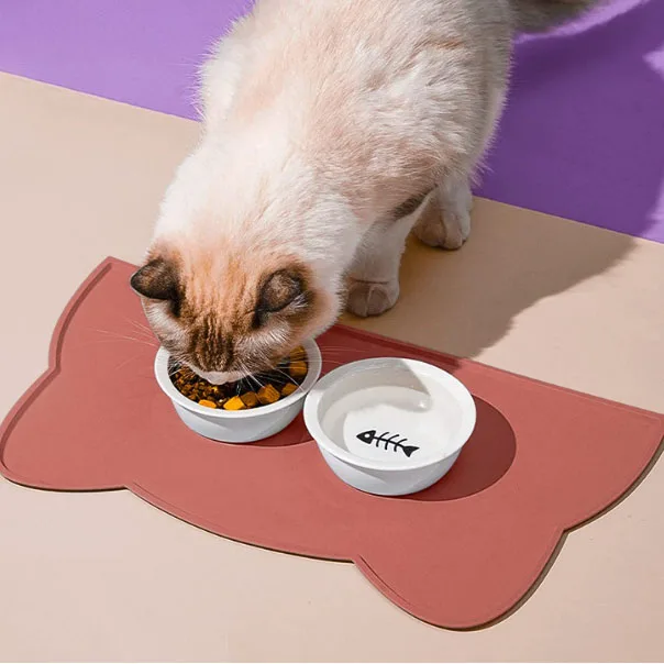 Silicone-Pet-Feeding-Dog-Cat-Bowl-Food-Mat-Non-Stick-Waterproof-Pet ...