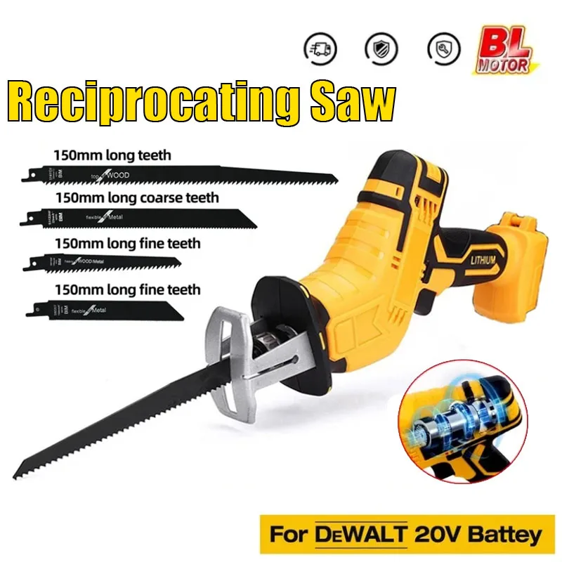 Cordless-Reciprocating-Saw-For-Dewalt-18V-20V-Battery-Electric-Cutting ...