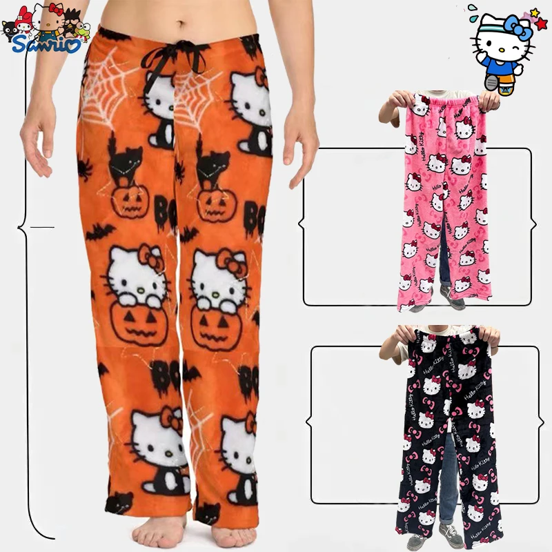 Sanrio-Hello-Kitty-Melod-Kuromi-Pajama-Pants-Women-s-New-Autumn-winter ...