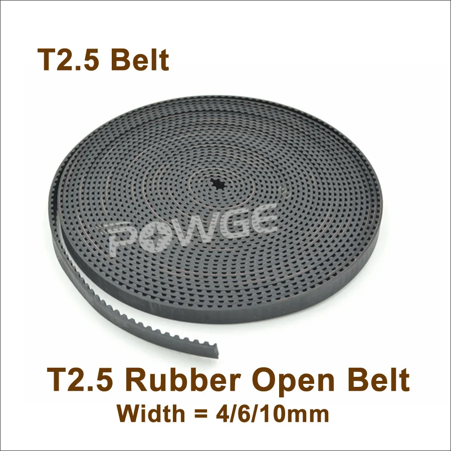 POWGE-Courroie de distribution T2.5, W = 4/6/10mm T2.5 Open Syns.info ...
