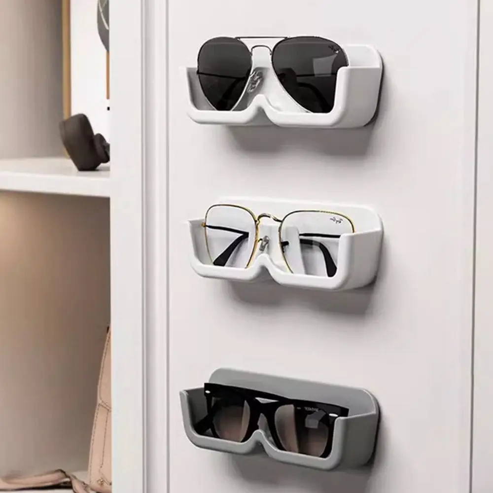 Plastic-Glasses-Storage-Box-Self-adhesive-Wall-Mounted-Sunglasses ...
