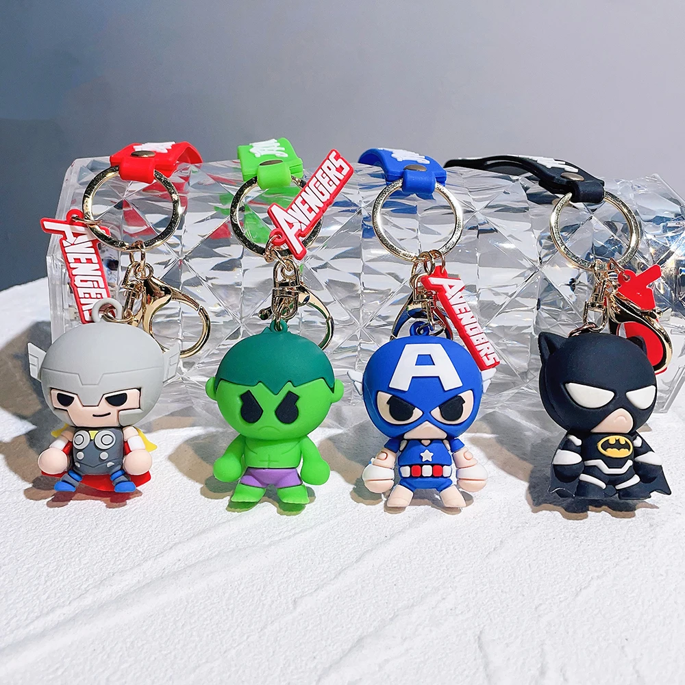 Marvel-Superhero-Spiderman-Model-Keychain-The-Avengers-Captain-America ...