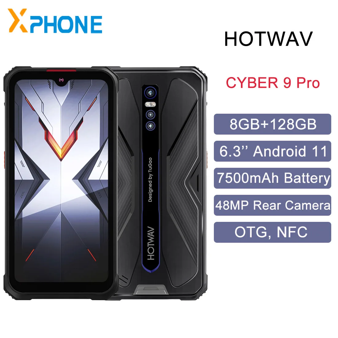 HOTWAV-CYBER-9-Pro-Smartphone-Imperme-vel-Robusto-8GB-128GB-6-3-Android ...