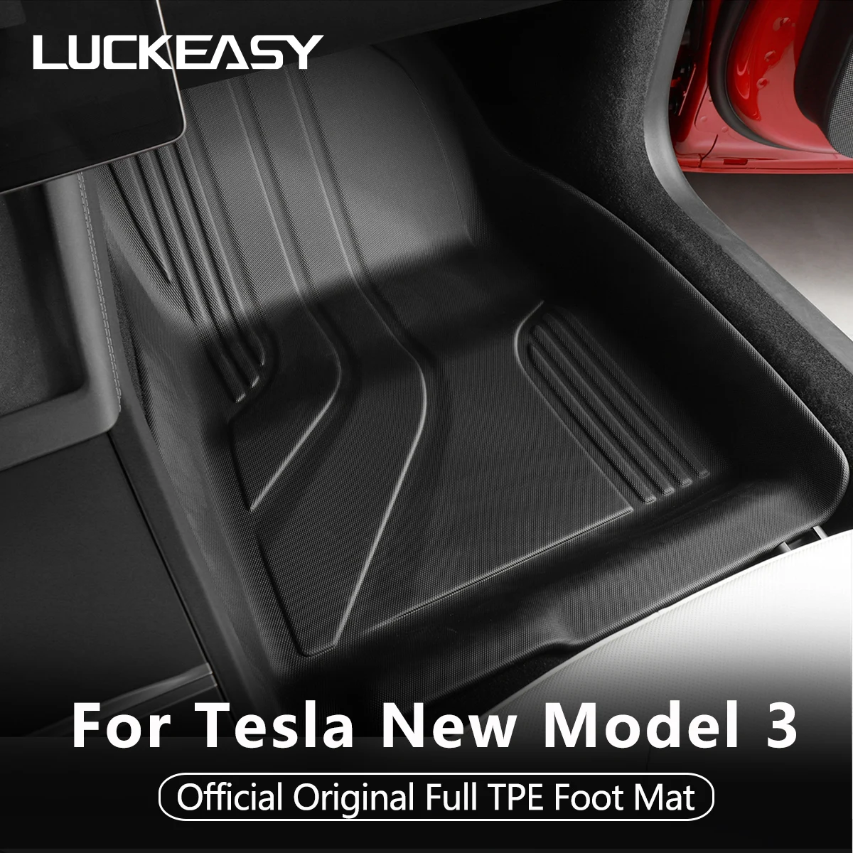 LUCKEASY-For-Tesla-Model-3-Highland-Foot-Pads-Fully-Surrounded-Floor ...