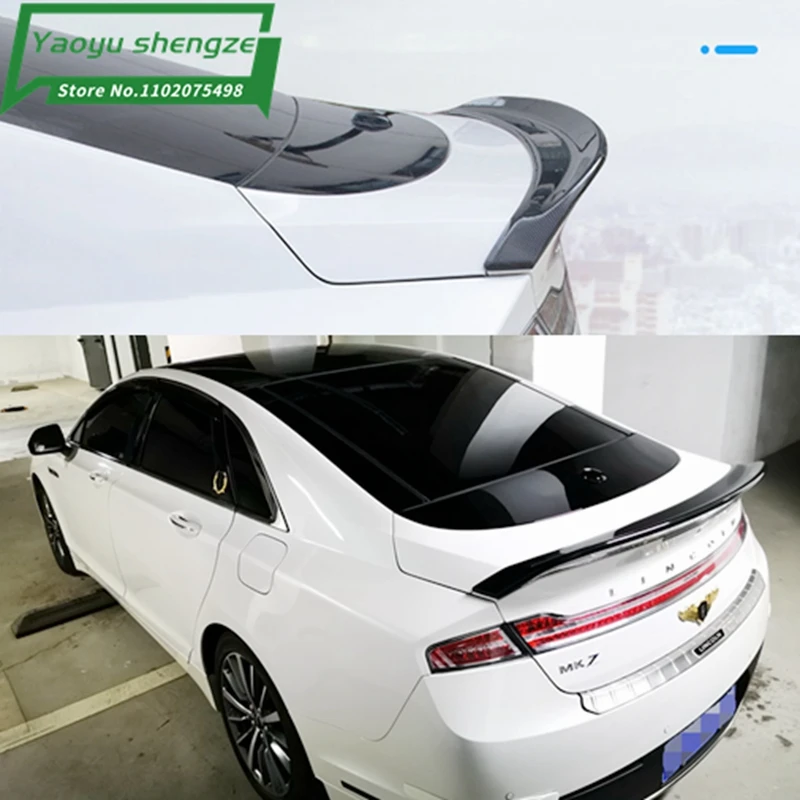 For-Lincoln-MKZ-spoiler-ABS-material-Primer-and-baking-paint-Car-Rear ...