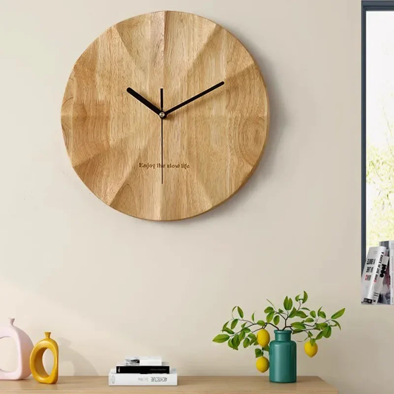Wooden-Aesthetic-Wall-Clocks-Luxury-Aesthetic-Style-Silent-Stylish ...