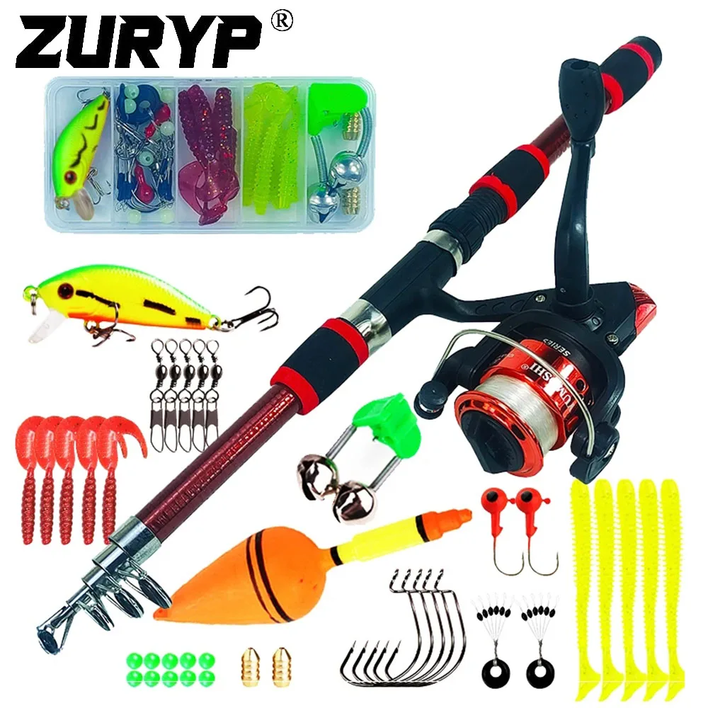 ZRUYP-NEW-Spinning-Fishing-Rod-and-Reel-Combo1-8M-Telescopic-Rod-with-5 ...