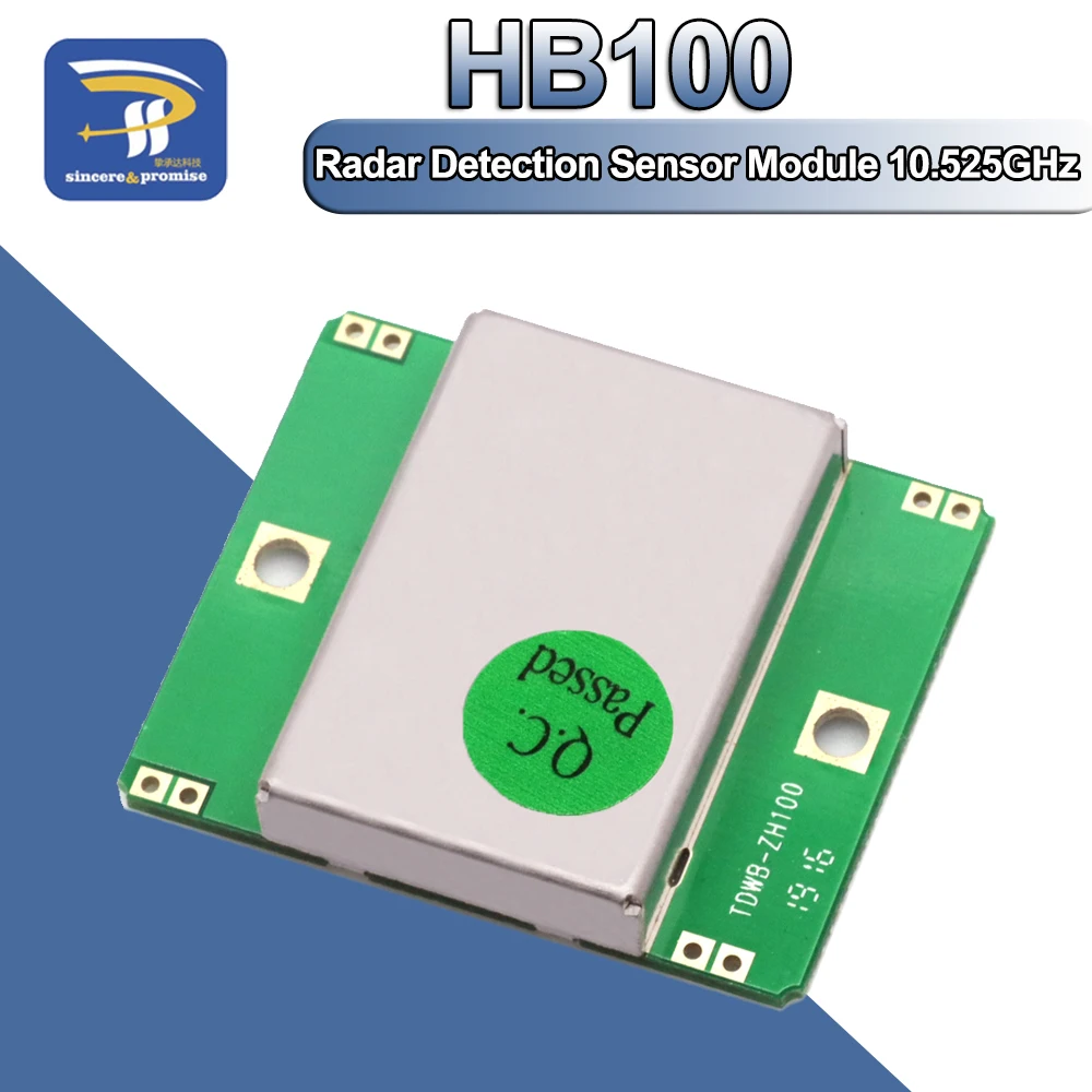 Microwave Doppler Wireless X-band Motion Detector Radar Detection Sensor Module 10.525GHz (HB100 ...