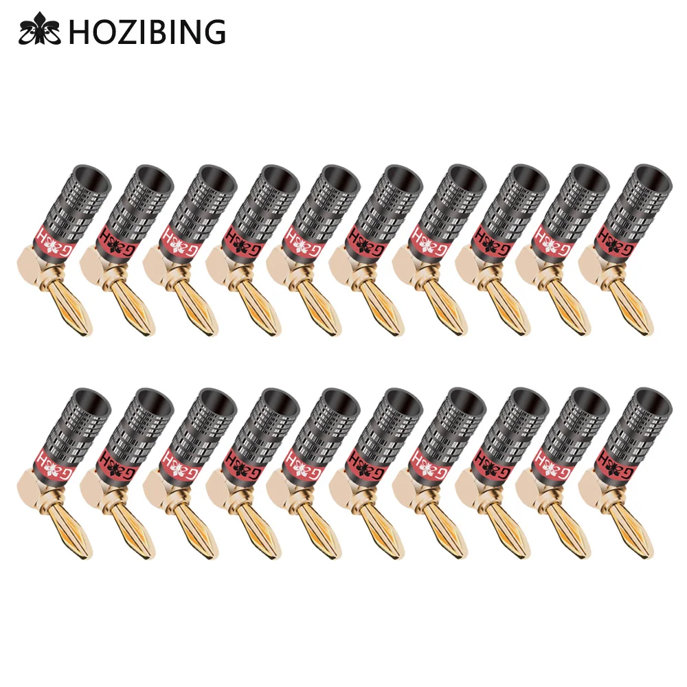 L Type 4mm Banana Plug Right Angle 90 Degree Speaker Adapter Wire Cable ...