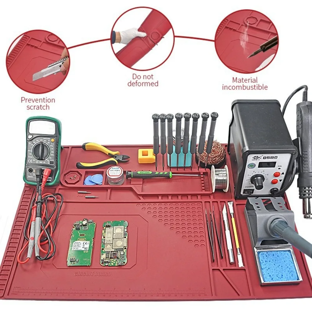 BGA-Soldering-Station-Silicon-Mat-500-Heat-Resistant-Soldering-Station ...