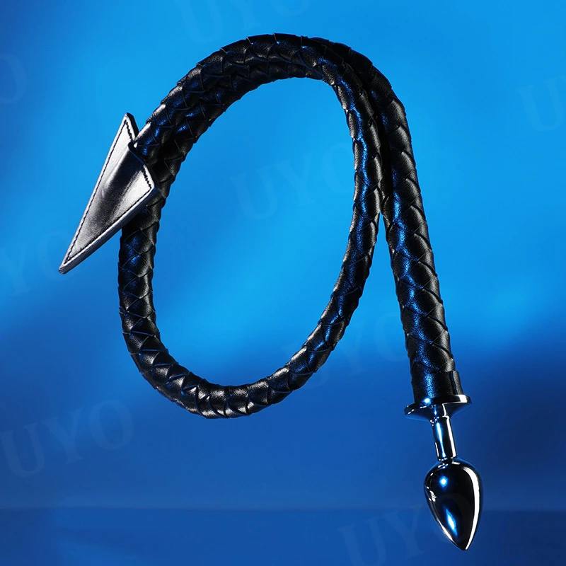 Metal Anal Plug Bdsm Slave Game Fetish Anal Toy Cosplay Whip Skin Duck ...