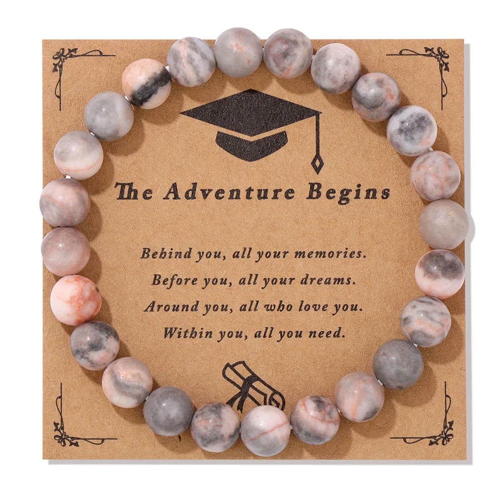 Pink-Zebra-Bracelet-Graduation-Gifts-For-Classmates-Teacher-Natural ...