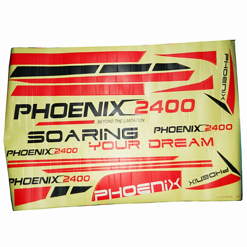 P7590302 Decals for Volantex 759-3 Phoenix 2400 RC 6 channel Glider ...