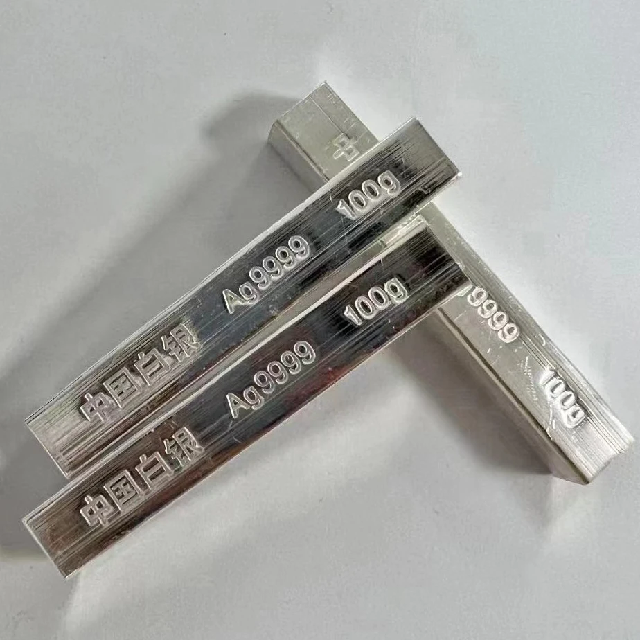 Barras-de-plata-pura-de-alta-pureza-con-sello-Ag999-lingote-de-plata-de ...