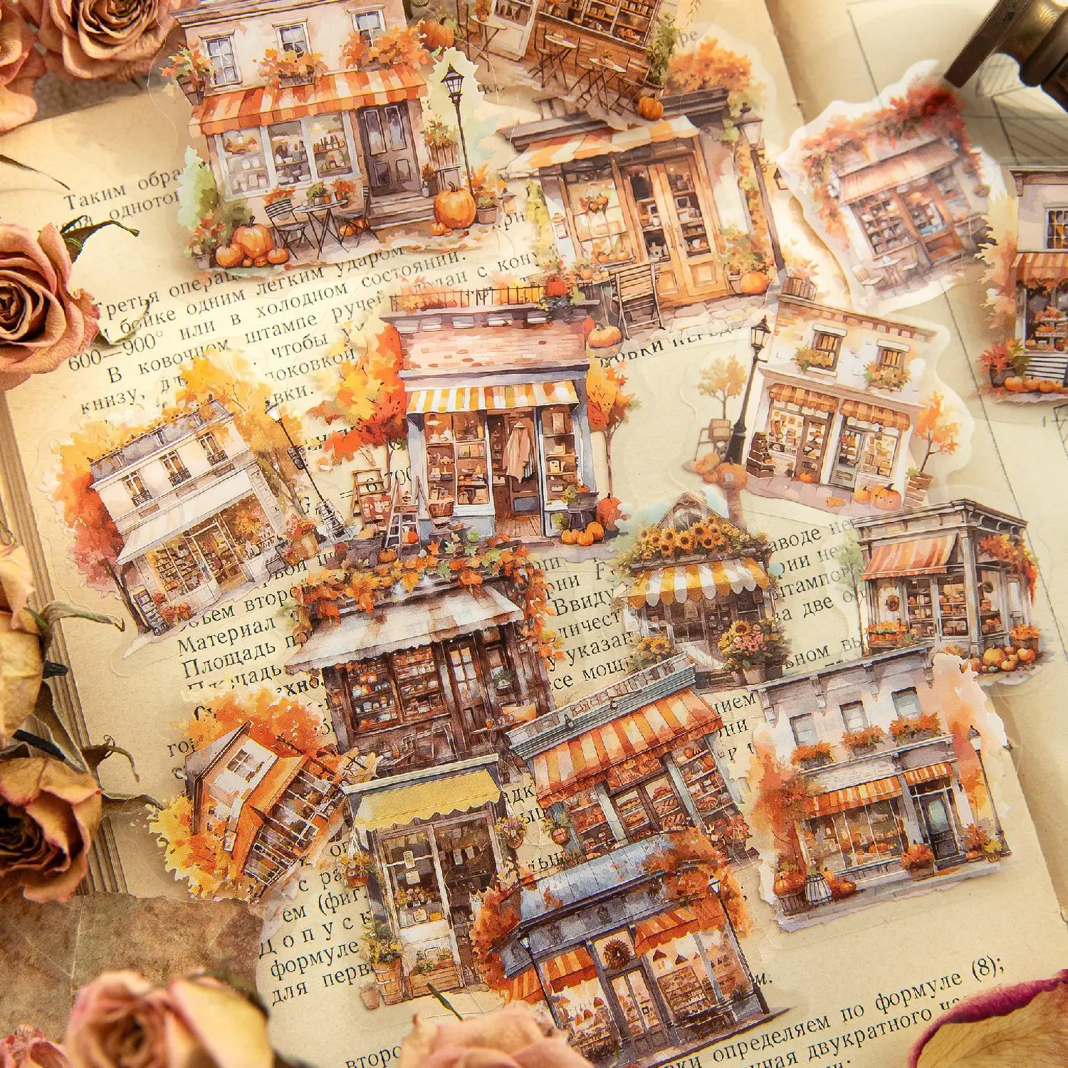 40-Pcs-Little-House-Series-Decorative-Sticker-Pack-Vintage-Collage ...