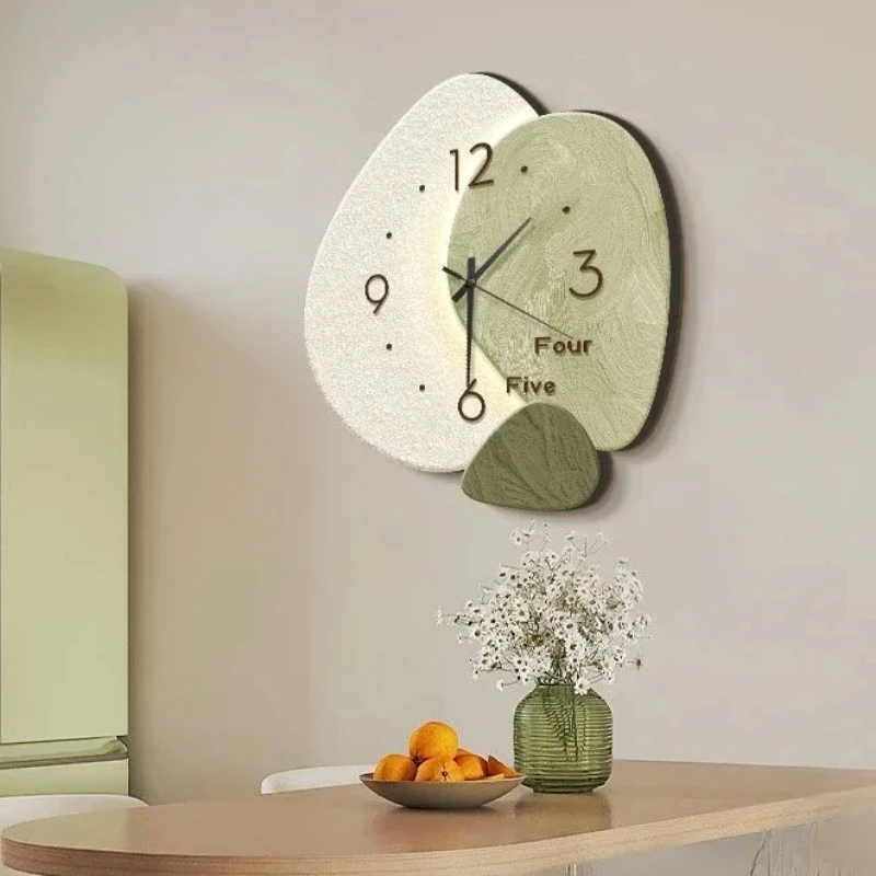 Modern-Design-Wall-Interior-Painting-Wall-Light-Irregular-Clock ...