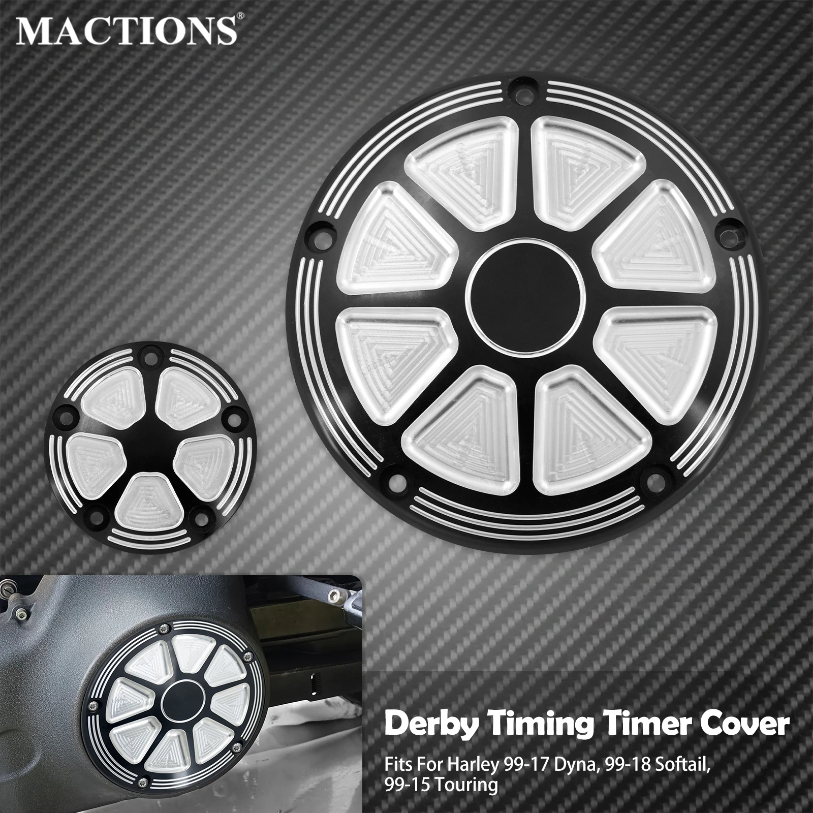 Motorcycle Derby Timing Cover 5 Holes Engine Clutch Cap Timer Side ...