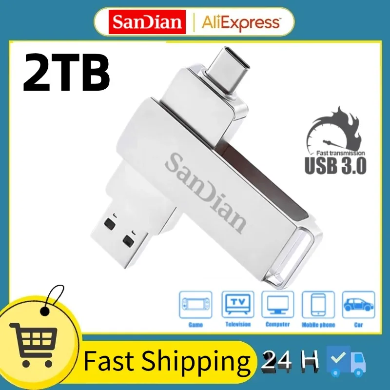 Pendrive-Original-de-2TB-unidad-Flash-USB-3-0-disco-U-OTG-128GB-Metal ...