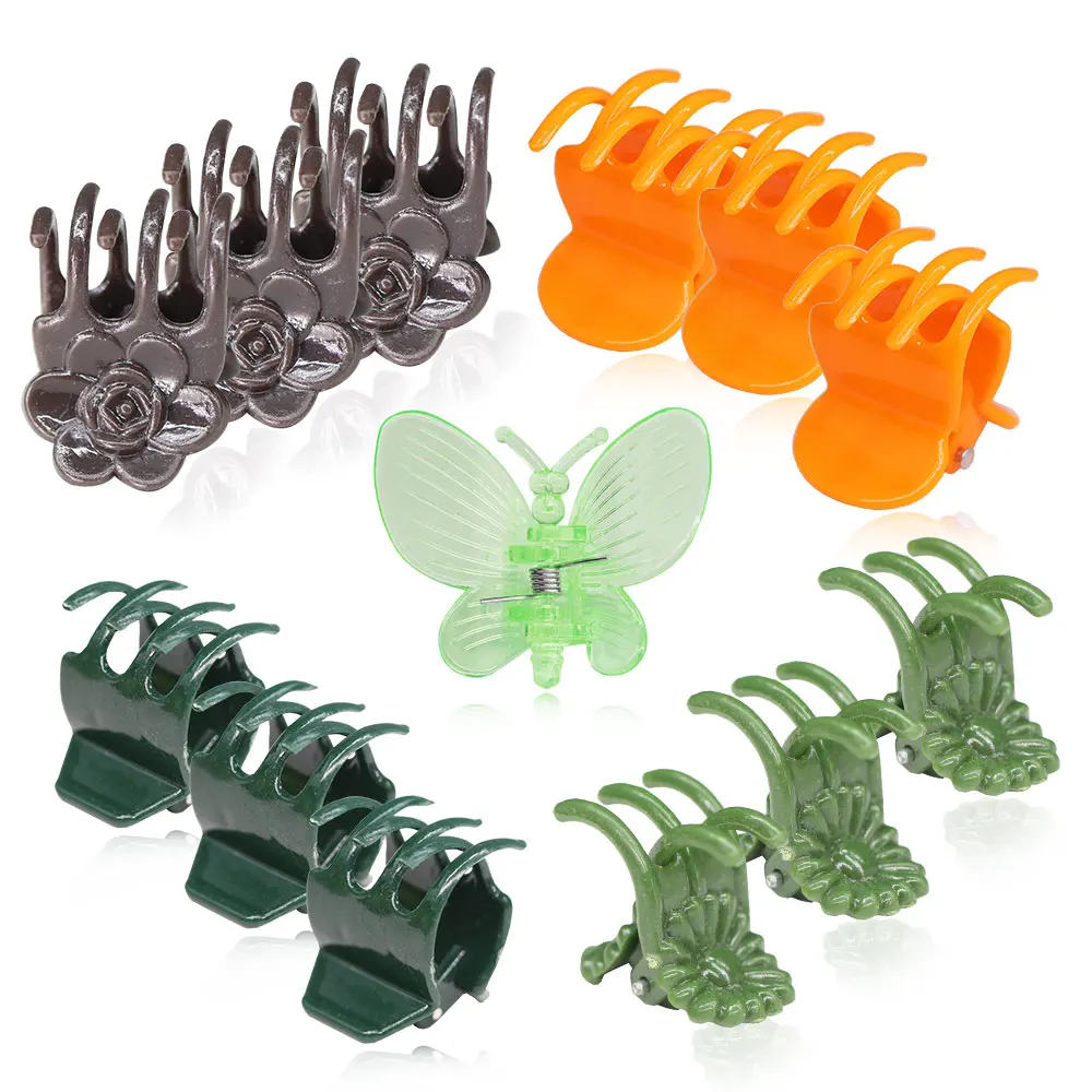 10-200PCS Plastic Plant Support Clips Orchid Stem Clip for Vine Support ...