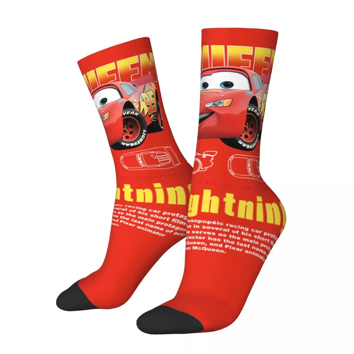 Calcetines-de-hombre-Cars-Lightning-Mcqueen-medias-primavera-Vintage ...