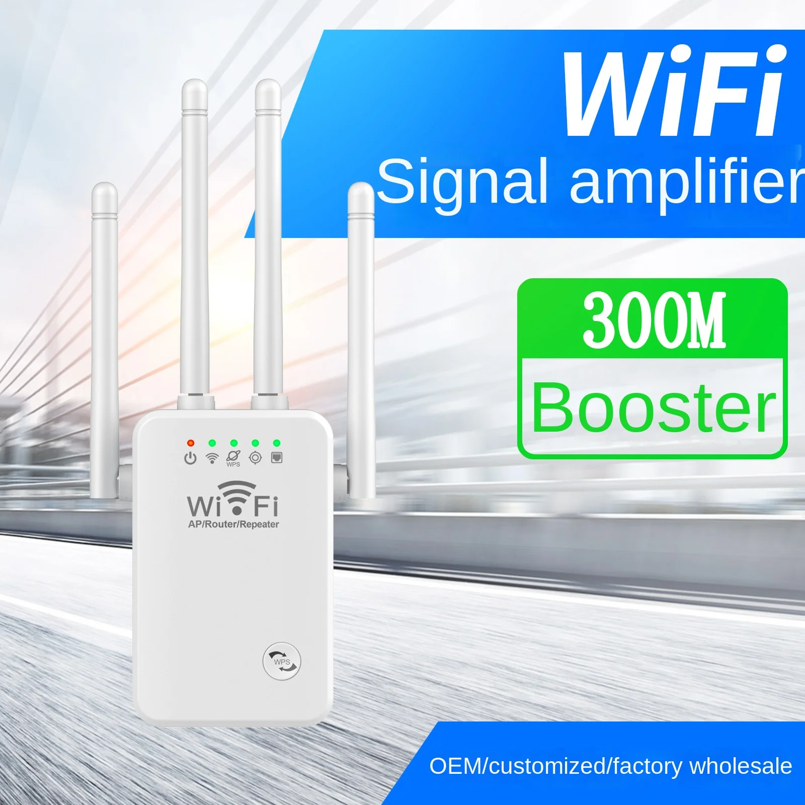 Amplificator Semnal Wireless, Begleri®, Range Extender Retea WiFi, 4 ...