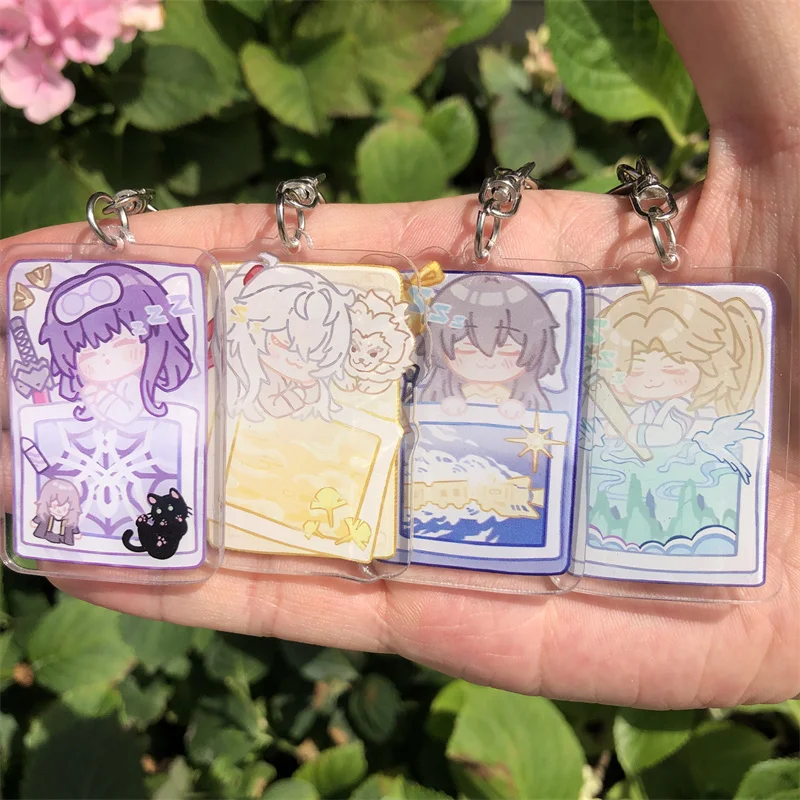 Honkai: Star Rail Kafka Dan Heng Bronya Rand Seele Keychain Accessories ...