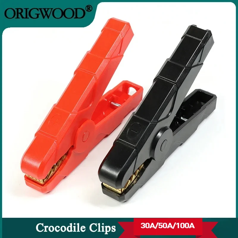 Crocodile-Clips-Set-Car-Caravan-Van-Battery-Test-Lead-Clips-Plug-Power ...