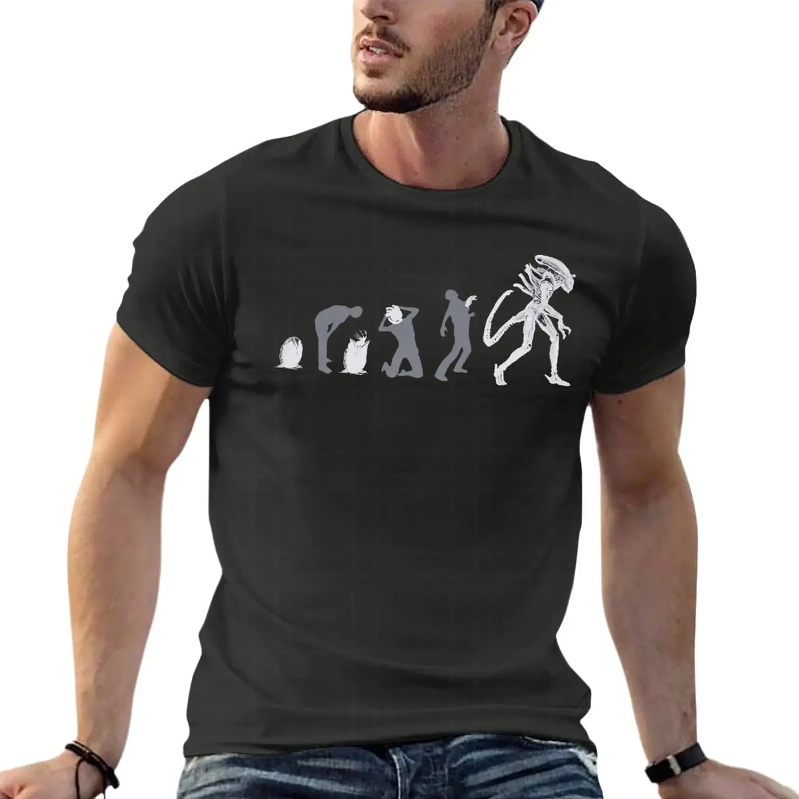 Aliens-Evolution-Of-Xenomorph-Funny-Oversize-T-Shirt-Personalized-Mens ...