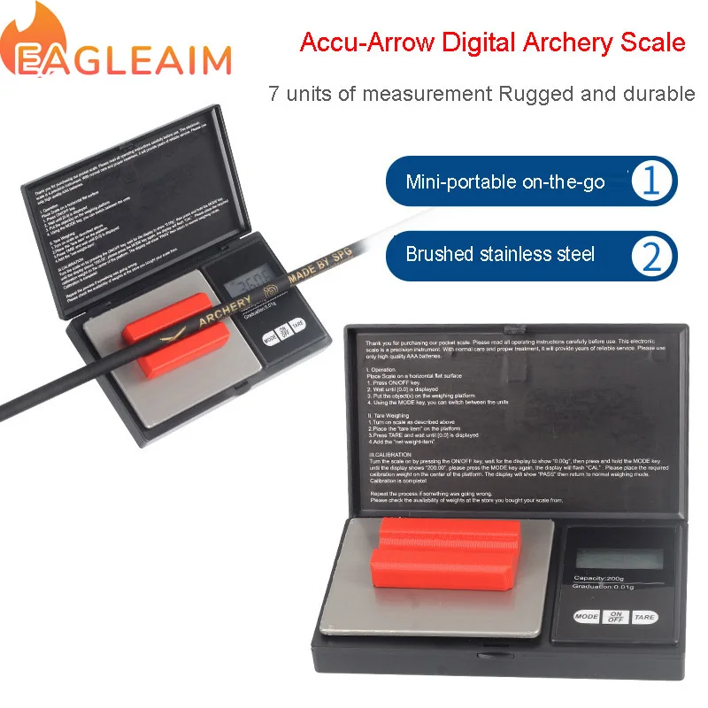 Archery-Arrow-Digital-Scale-High-Precision-Mini-Weight-Gram-Grain-Scale ...