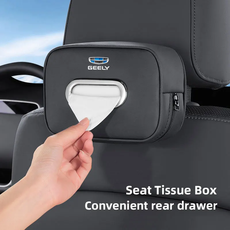 Car Tissue Storage Box Organizer Auto Accesories For Geely Atlas ...