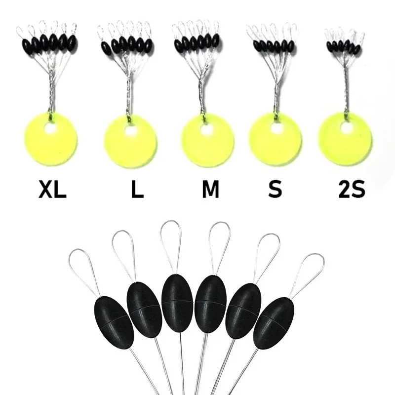 60pcs-10-Group-Set-Rubber-Space-Beans-Carp-Fly-Fish-Rubber-Oval-Stopper ...