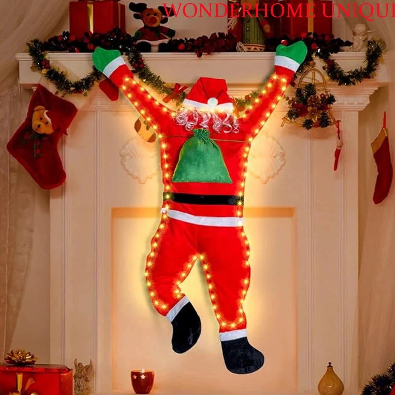 Santa-Claus-Climbing-Wall-Window-Decoration-Props-Indoor-Outdoor-Xmas ...