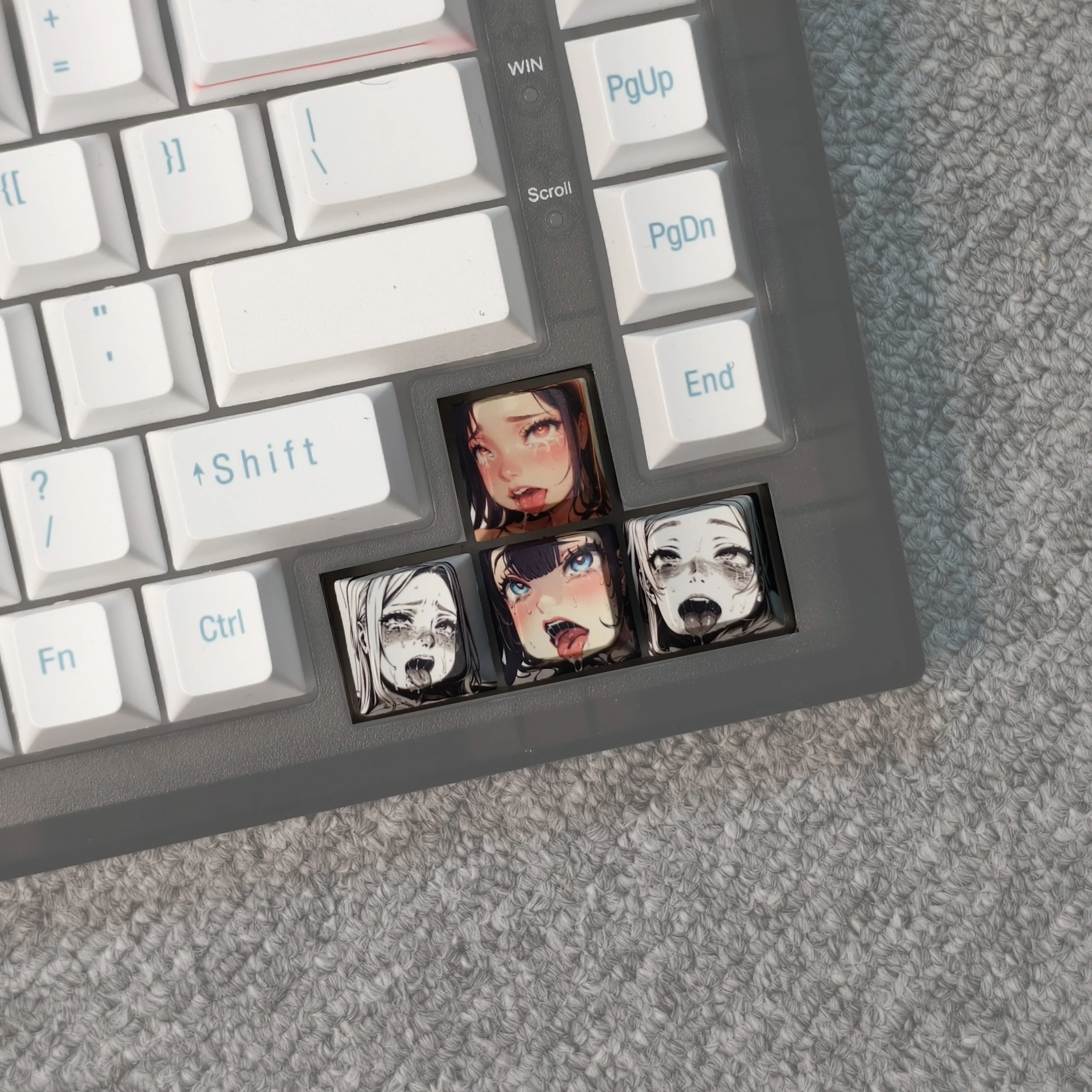 4pc-Arrow-key-personalities-PBT-Keycaps-Cherry-Profile-5-Sided-Dye-Sublimation-For-Cherry ...