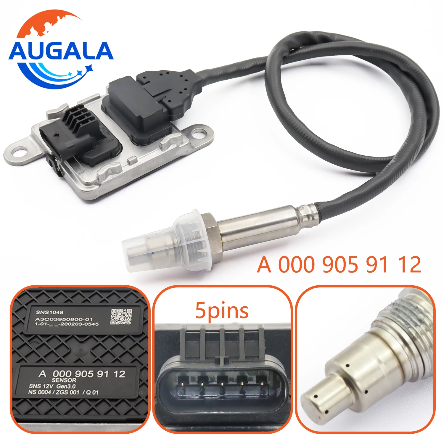AUGALA-Nitrogen-Oxide-Sensor-NOx-Sensor-A0009059112-For-Mercedes-Benz ...