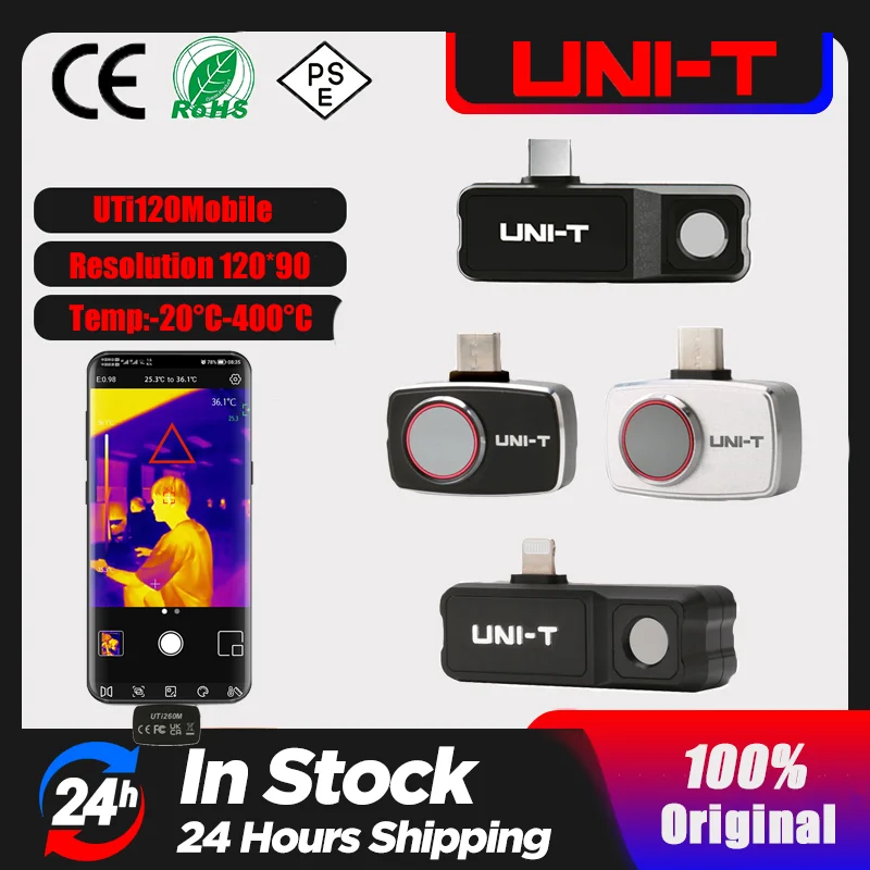 UNI-T-UTI120-UTI260-Mobile-Thermal-Imager-for-Android-Phone-IP65-25Hz-Industrial-Inspection-Heat ...