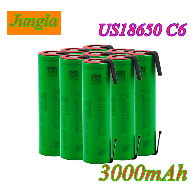 2022 Vtc6 3.7v 3000mah 18650 Li-ion Battery 30a Discharge For Us18650 ...