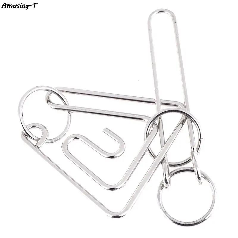 NEW-Challenging-Metal-Wire-Puzzle-Brain-Teaser-Game-Triangle-Ring-for ...
