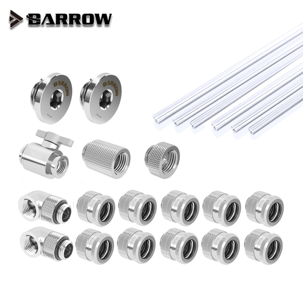 Barrow OD12/14/16mm Hard Tube Fitting Kit Brass Metal Connector G1/4 ...