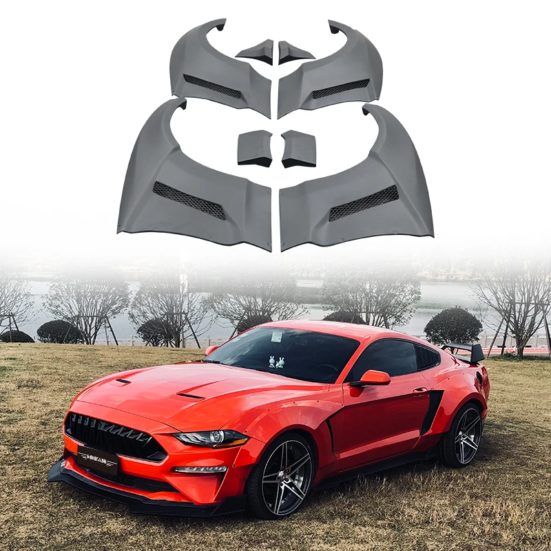 Wide-Body-Kit-For-Ford-Mustang-2015-2023-Side-Fenders-Wheel-Eyebrow ...