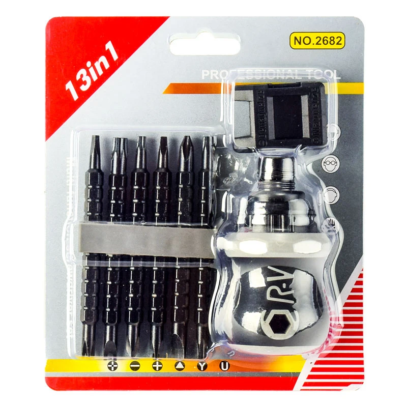 Magnetic Screwdriver Double-head Ratchet Screw Driver Kit Telescopic ...