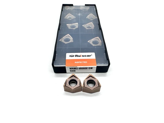 10PCS WNMU080608 GM High quality Free shipping Carbide Milling inserts CNC lathe cutting tools ...