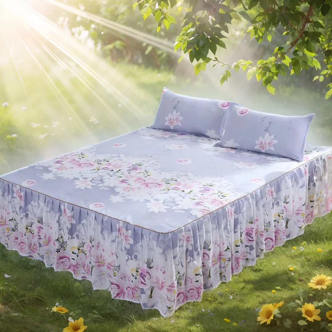 1-Piece-Sexy-Flower-Print-Bed-Sheet-Soft-Cotton-Bedspread-for-Queen ...